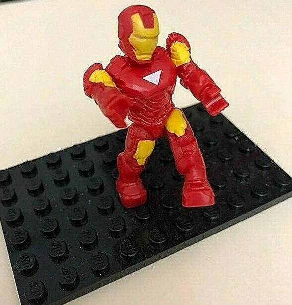 MARVEL SUPER HERO 2” Adventures IRON MAN figure yellow red armor Lego ...