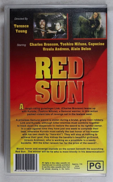 RED SUN VHS Charles Bronson Ursula Andress $14.45 - PicClick AU RED SUN VHS Charles Bronson Ursula Andress $14.45 - PicClick AU