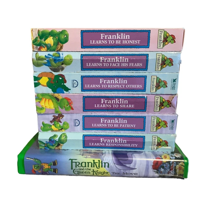 FRANKLIN THE TURTLE VHS Tapes Lot of 7 Learn Collection & Movie ...