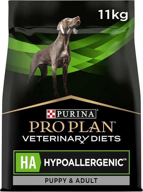 PRO PLAN VETERINARY DIETS HA Hypoallergenic Dry Dog Food 11kg £49.99 ...