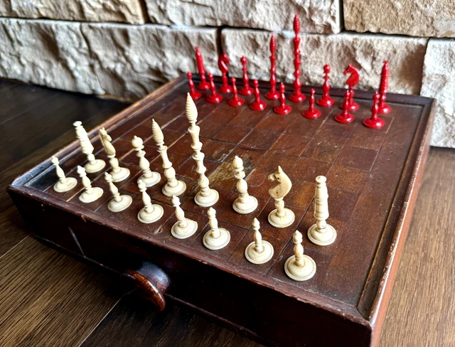 ANTIQUE GERMAN NÜRNBERG Chess Set 19th century - Selenus EUR 595,00 ...