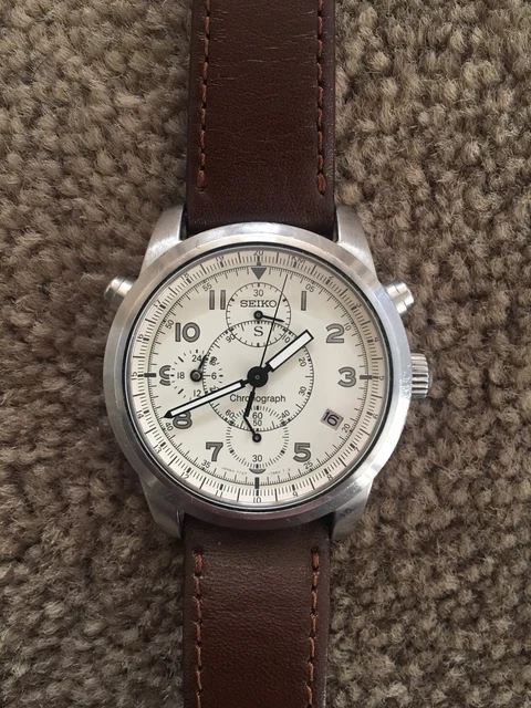 VINTAGE SEIKO SUS 7T27-7A40 Military Chronograph Quartz Watch 7T-27 £114.27 - PicClick UK