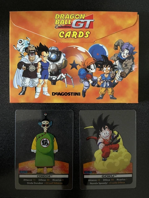 DRAGON BALL GT COLLECTION CARDS / DeAgostini 1999 RARO 80 CARTE + 2 ...
