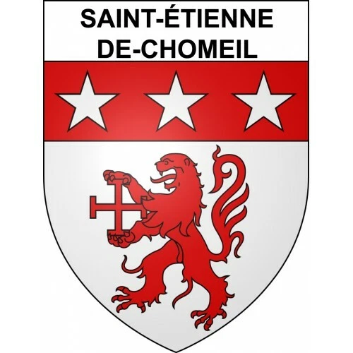 SAINT-ÉTIENNE-DE-CHOMEIL 15 VILLE sticker blason écusson autocollant adhésif EUR 6,99 - PicClick FR
