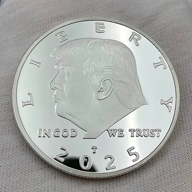 2025 LIBERTY TRUMP Silver Coin Collectibles US President Big Head ...