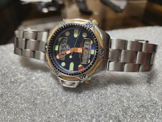 VINTAGE CITIZEN PROMASTER Aqualand Duplex Diver 200M Quartz Men's Watch C500 EUR 399,00 ...