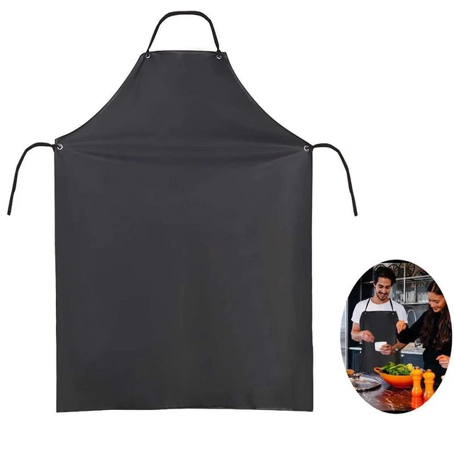SOFT PVC WATERPROOF Apron for Cooking and Cleaning Oil Stain Resistant ...