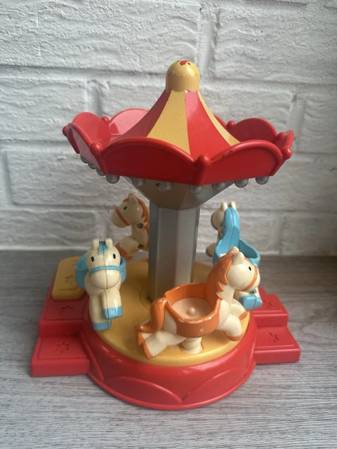 VINTAGE ELC HAPPYLAND Fairground Ride Horse Carousel With Musical ...