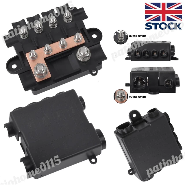 5 WAY HEAVY Duty Power Distribution Fuse Box Block FOR Mega & Midi ...