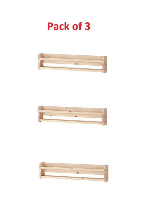 NEW IKEA FLISAT Wall Storage Solid Pine Kids Bookshelf Nursery Shelf ...