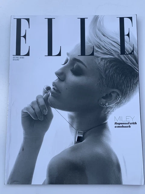 MILEY CYRUS UK Subscribers Edition Elle Magazine June 2013 Cara ...