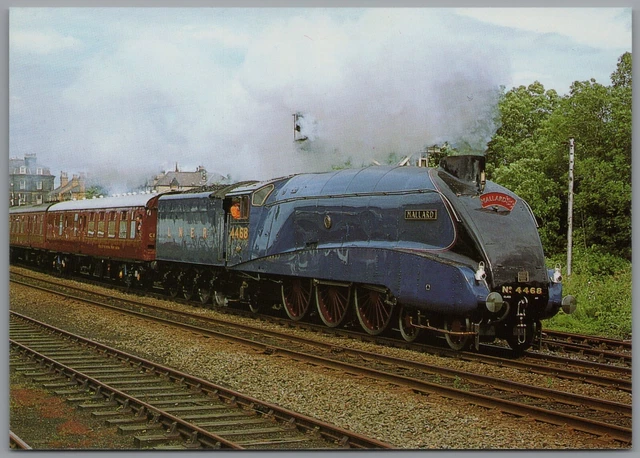 LNER 4468 STEAM Locomotive Mallard Railway Postcard Unposted £2.70 ...