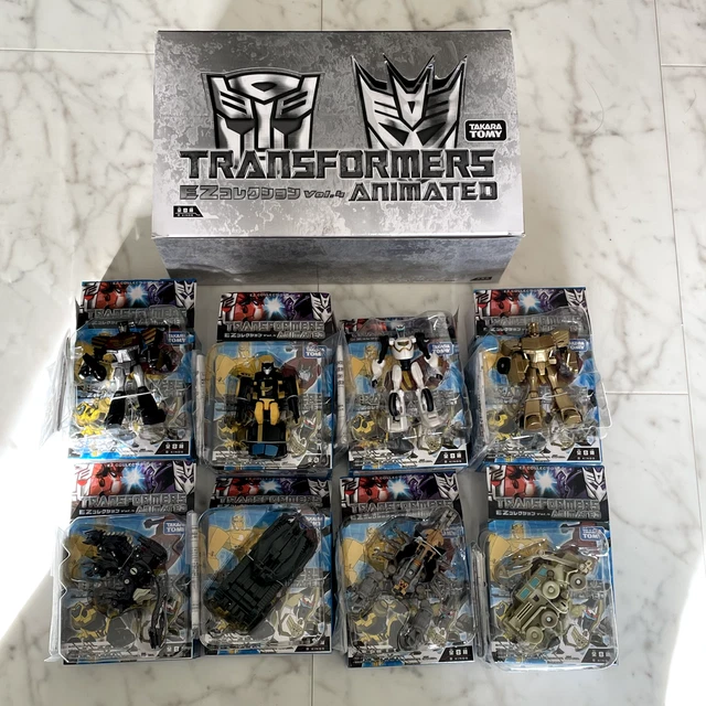 TRANSFORMERS EZ COLLECTION Vol 4 ANIMATED TAKARA TOMY 8 tipi in total ...