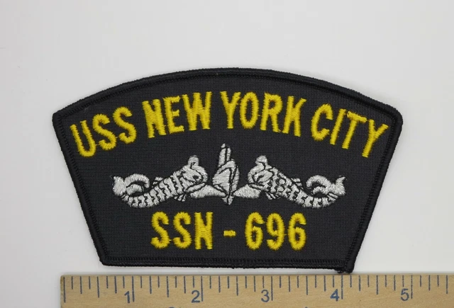 USS NEW YORK City Ssn-696 Us Navy Submarine Cap / Hat Patch £8.02 ...