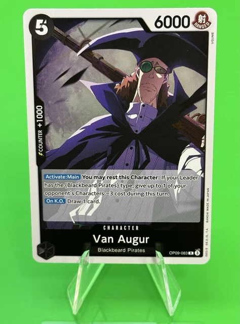 💥💥ONE PIECE SERIES 9 Emperors In The New World Van Augur OP09-083, Rare!!💥💥 $2.00 - PicClick CA