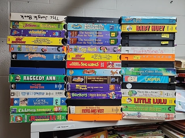 VHS. LOT OF 42 Children's Movies. Small Children Tales. Vhs Tapes. $81. ...