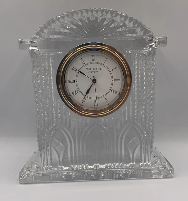 WATERFORD CRYSTAL WESTMINSTER Analog Mantle/Desk Clock $85.00 - PicClick CA
