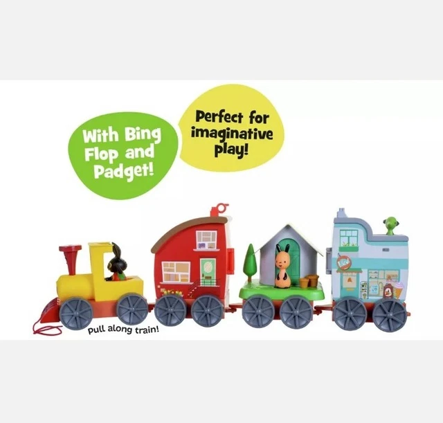 CBEEBIES BING BUNNY Pull Along Train with Removeable Mini Playsets Toys ...