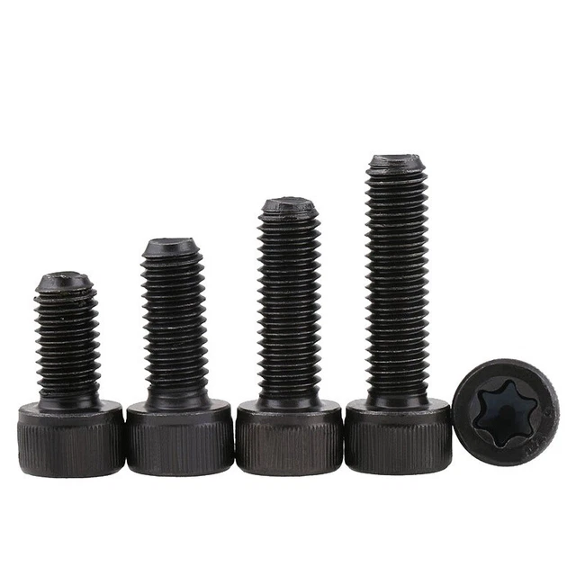 M3 M4 M5 M6 M8 M10 Black 12.9 Steel Torx Bolts Hexalobular Socket Cap ...