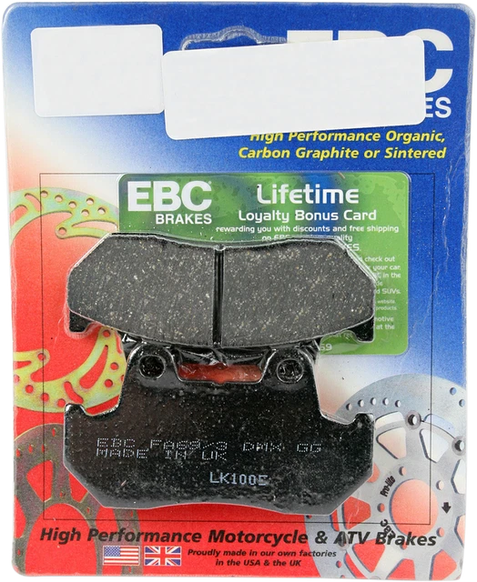 EBC FA069/3 BRAKE Pad Fa Series Organic Honda Gl 1500 Se Goldwing 1996 ...