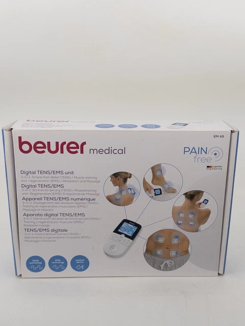 BEURER EM49 PAIN Free Digital TENS and EMS Machine, 70 Programmes ...