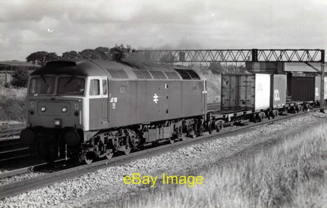PHOTO RAILWAY 6X4 Class 47 47113 Freightliner Train at Ruscombe 5/10/85 ...