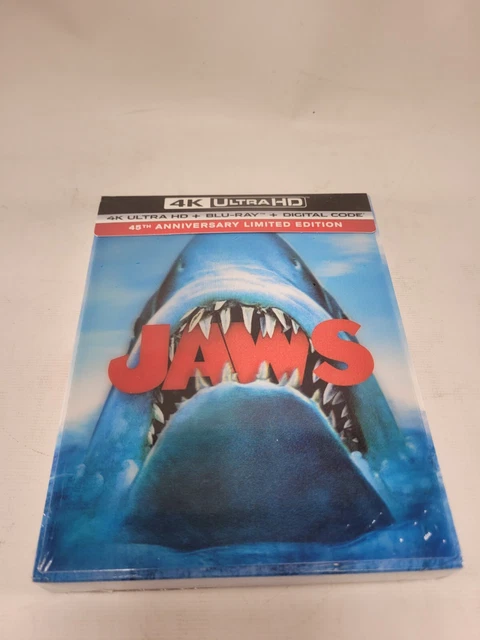 JAWS 45TH ANNIVERSARY Limited Edition Steelbook 4K Ultra HD + Blu-ray+ Digital £53.18 - PicClick UK