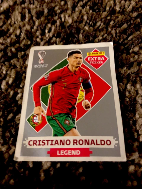 PANINI QATAR 2022 extra sticker Cristiano Ronaldo Legend Plata EUR 40 ...