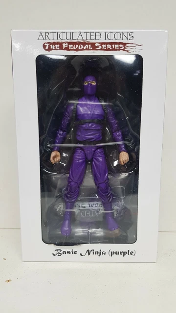 FWOOSH ACTION FIGURE Articulated Icons Feudal Series Basic Ninja Purple ...