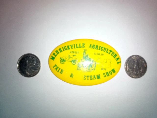 VINTAGE RARE 1979 Merrickville Agricultural Fair & Steam Show Button ...