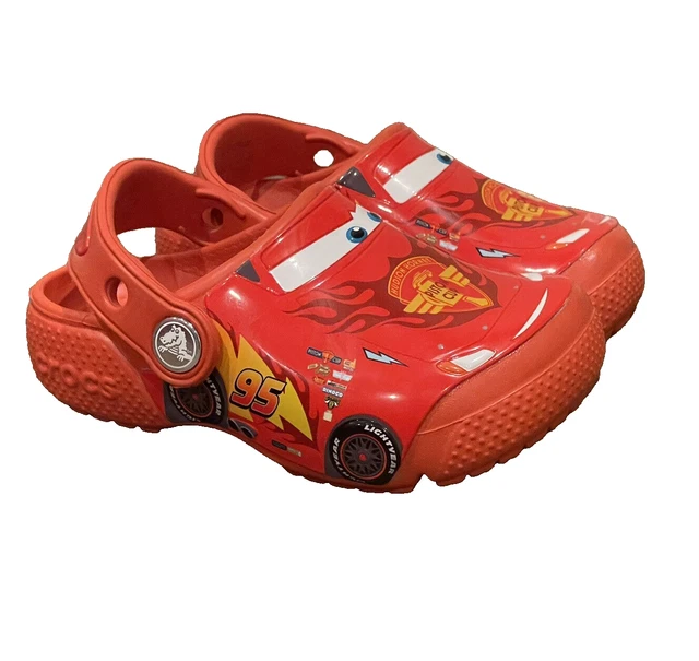 CROCS DISNEY LIGHTNING Mcqueen Clog Cars Pixar Shoes Sandals Kids £18. ...