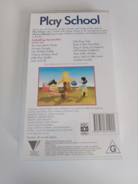 PLAY SCHOOL Nursery Rhymes VHS Video 2001 ABC For Kids EUR 7,26 ...