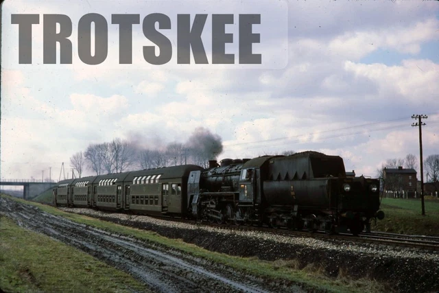 35MM SLIDE PKP Poland Railways Steam Loco Ty45 45 Knurnow 1978 Original ...