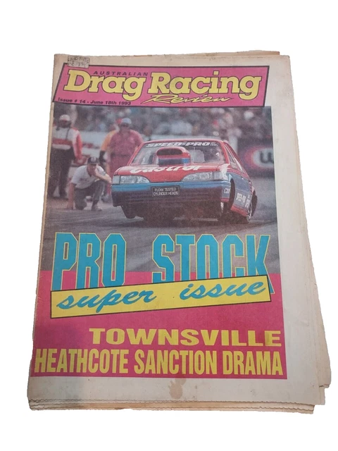 VINTAGE AUSTRALIAN DRAG Racing Review Magazine 1993 June Issue # 14 ...