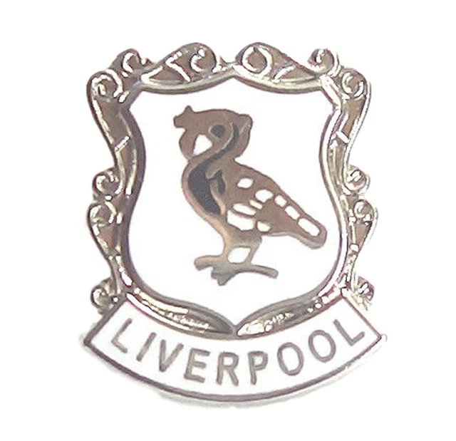 LIVERPOOL CITY LIVER Bird Coat Of Arms Quality Enamel Lapel Pin Badge £ ...