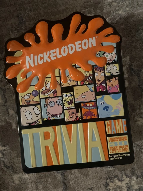 NICKELODEON TRIVIA BOARD Game 2002 Collectable Tin Box Complete £16.18 ...