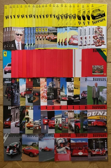 FERRARI OWNERS CLUB MAGAZINES 1977 - 2001 issue 34 to 131 total of 98 ...