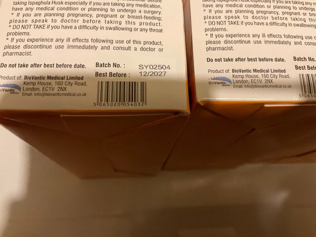 90 X SACHETS of Ispaghula Husk Orange, Like Fybogel, Brand New, 3 x ...