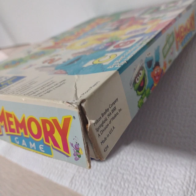 MILTON BRADLEY SESAME STREET Memory Matching Game - Vintage 1991 1pc ...