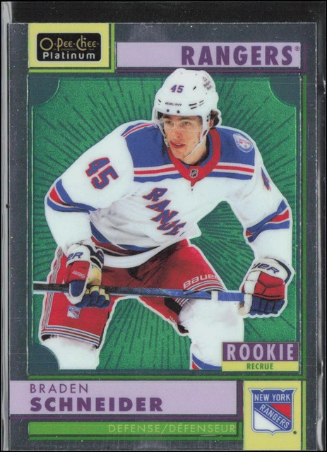 2022-23 O-PEE-CHEE PLATINUM #R-77 Braden Schneider Retro New York ...