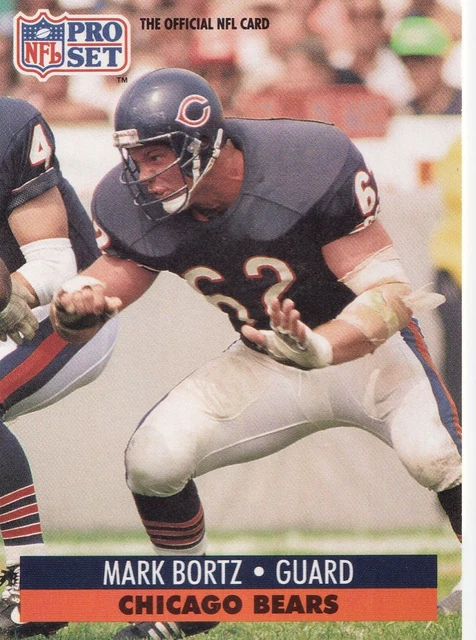 1991 PRO SET #453 Mark Bortz NFL Chicago Bears + (Yes 4 Free Mystery ...
