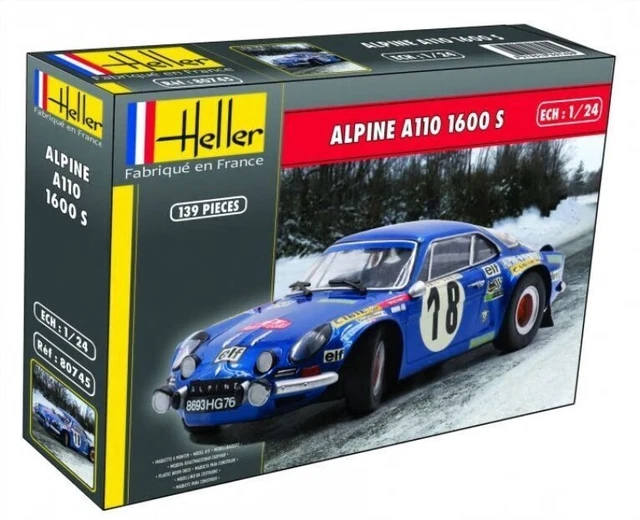 HELLER 1:24 SCALE model kit - Alpine A110 1600S HEL80745 £21.01 ...