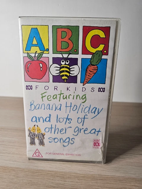 ABC FOR KIDS VHS Video Tape PAL Banana Holiday Bananas in Pyjamas $39. ...