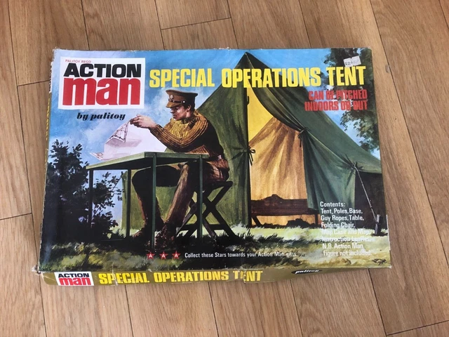 VINTAGE ACTION MAN Palitoy Special Operations Tent - Boxed. £50.00 ...