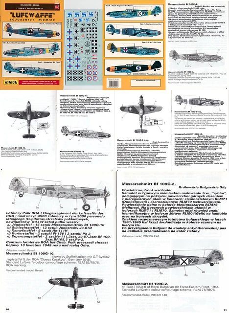 INTECH 1/72ND LUFTWAFFE, Germany's Allies decals and booklet £7.95 - PicClick UK