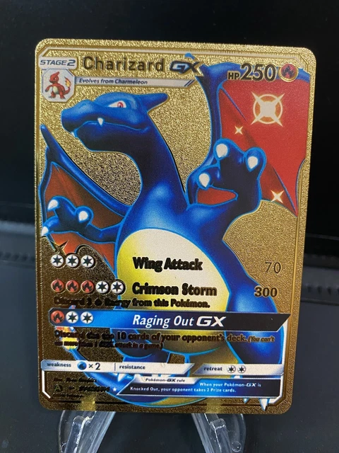 CHARIZARD GX POKEMON Gold Foil - FAN ART CARD EUR 4,84 - PicClick FR