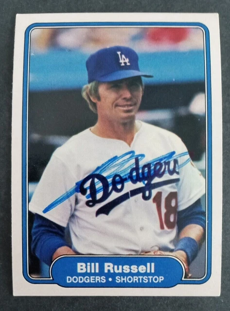 1982 FLEER SIGNÉ : Bill Russell, DODGERS #20 EUR 4,46 - PicClick FR