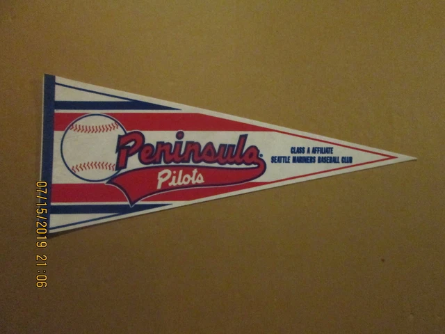 PENNANT DA BASEBALL vintage defunto logo Carolina League Peninsula ...