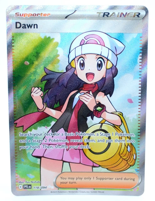 DAWN 118/094 FULL Art Phantasmal Flames 2025 - Pokemon Card TCG (NM) £9 ...
