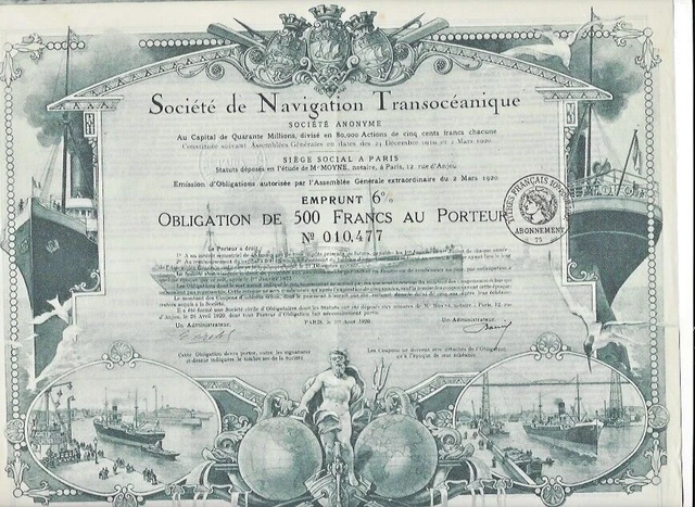 🚤 🚤 🚤 Q12 - Ste De Navigation Transoceanique EUR 12,00 - PicClick FR